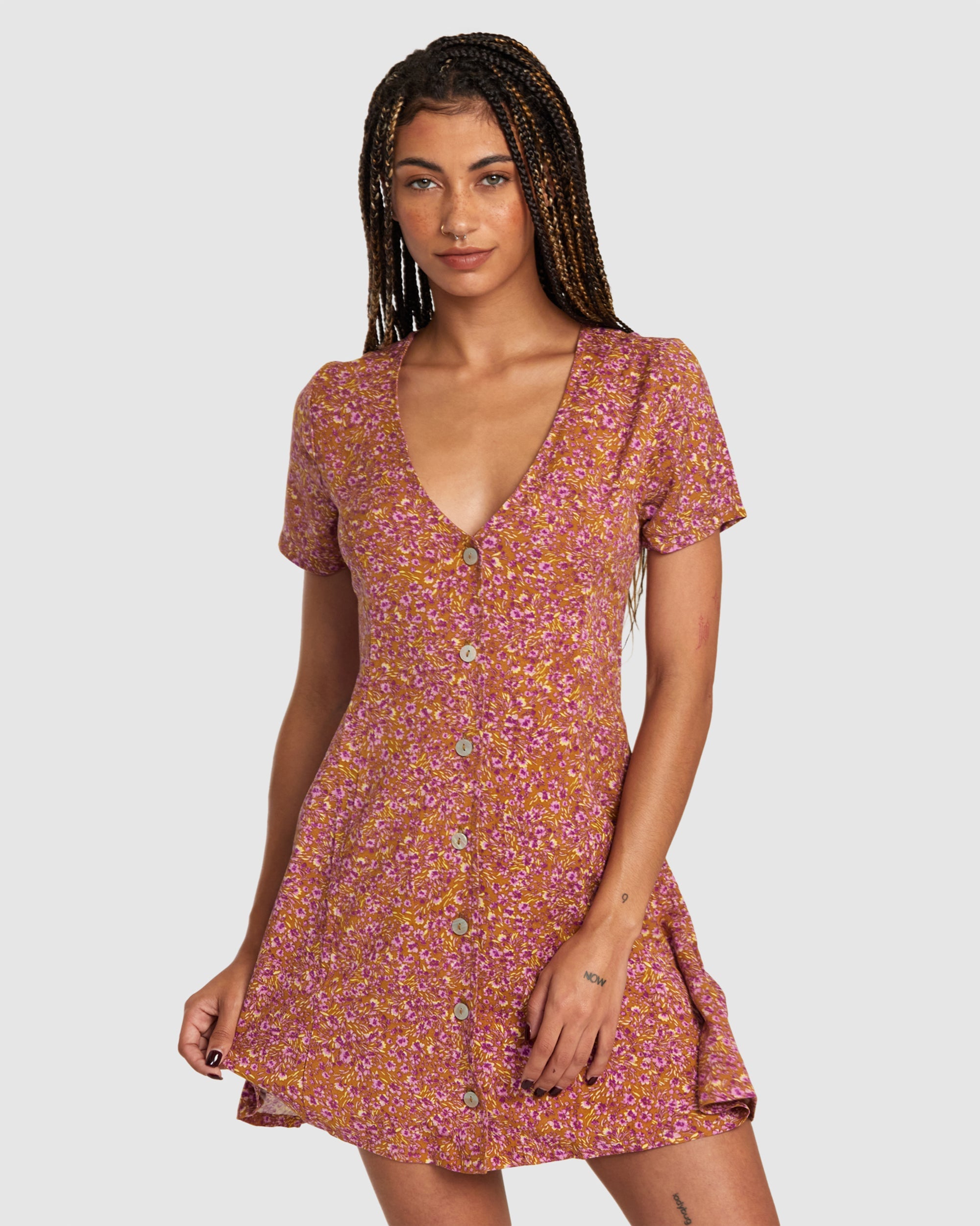 Understated Mini Dress - XS/6 | RVCA AU