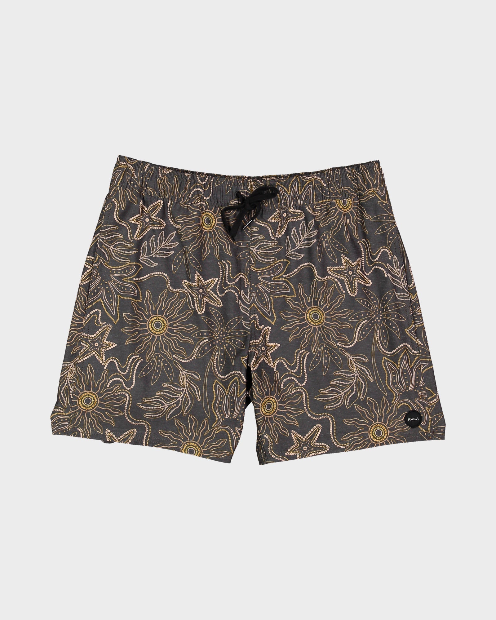 Mens Atlas 17" Elastic Swim Shorts - RVCA BLACK | RVCA AU