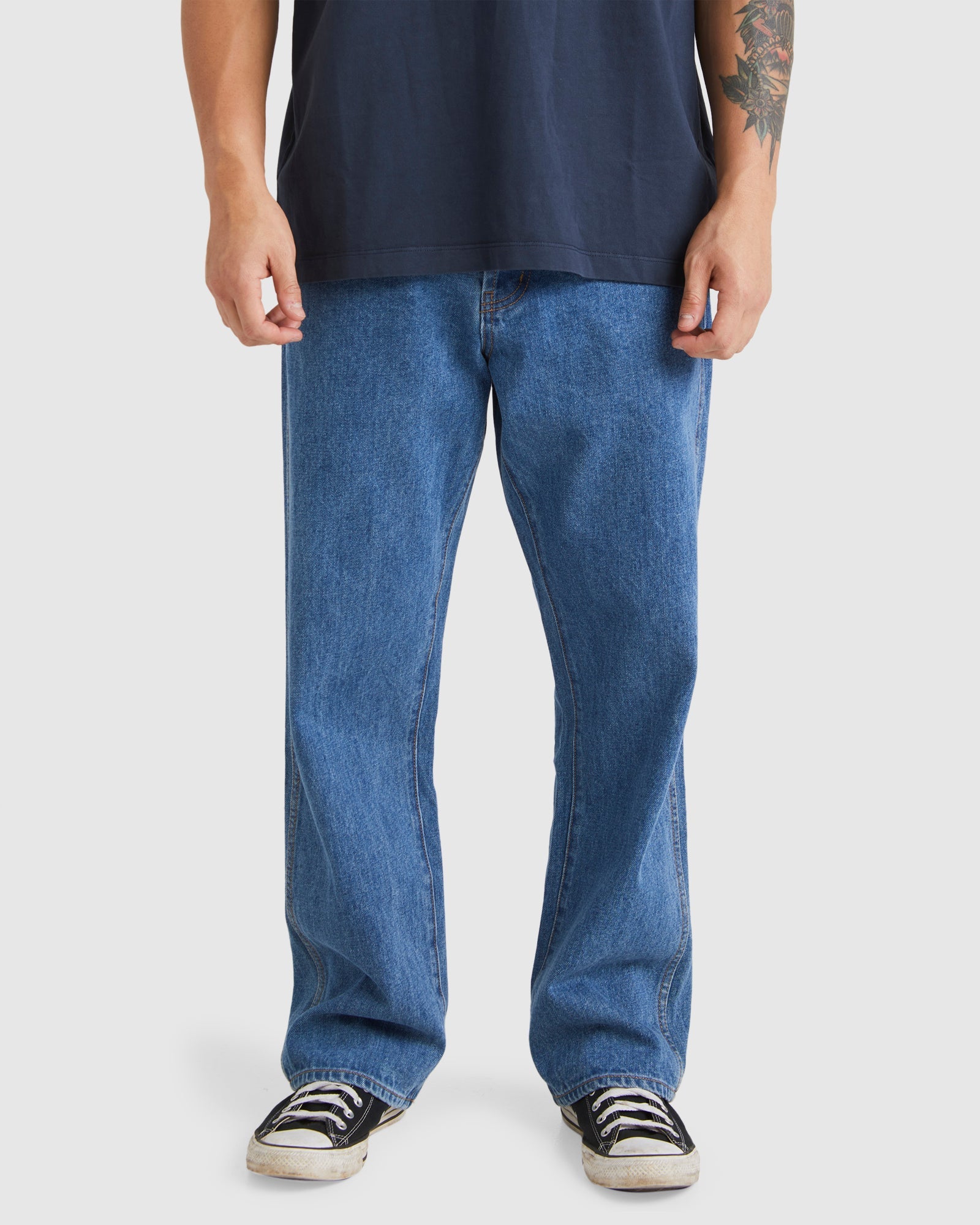 AMERICANA DAYSHIFT DENIM JEANS - Blue Collar | RVCA