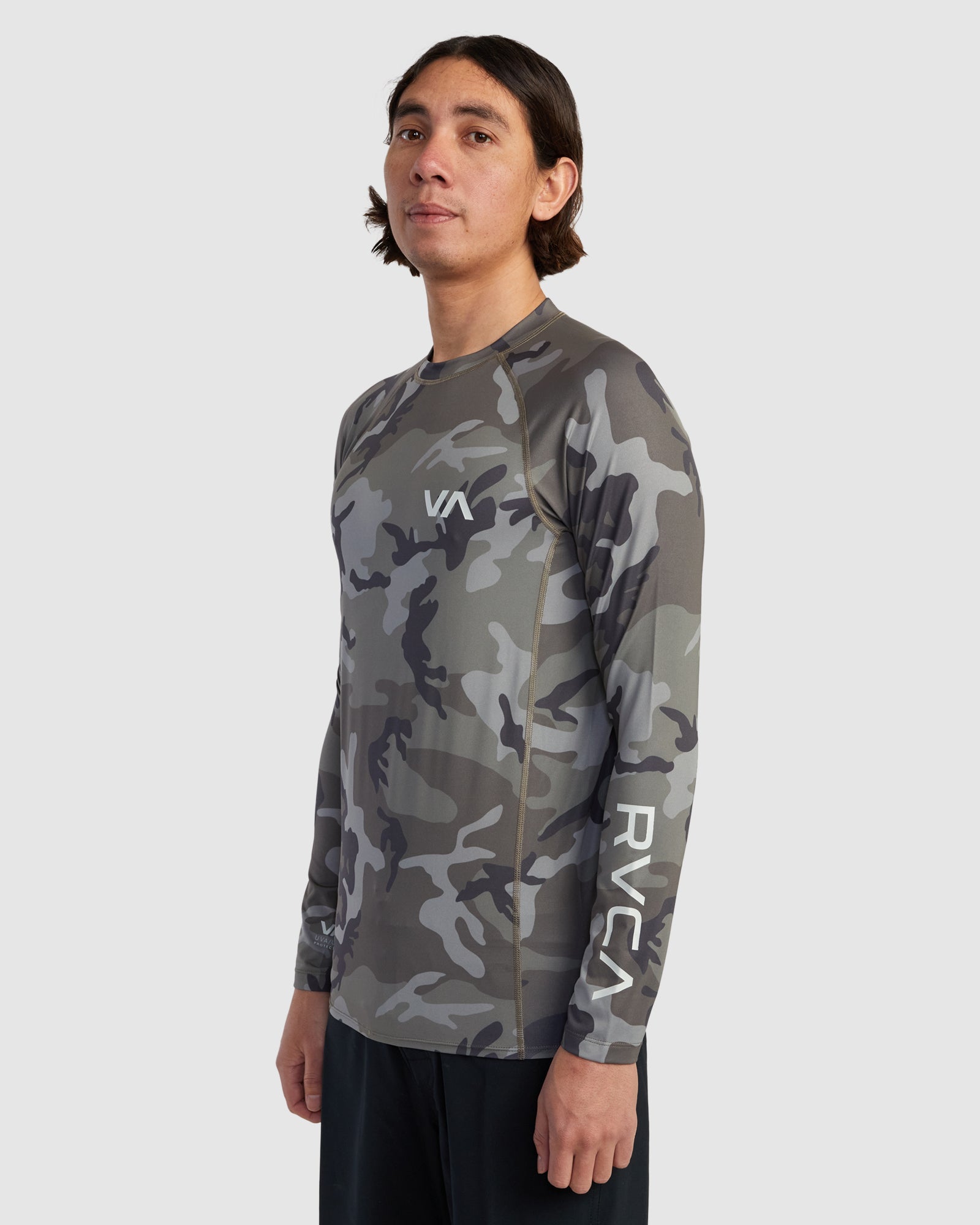 RVCA Long Sleeve Rashguard - Camo | RVCA AU