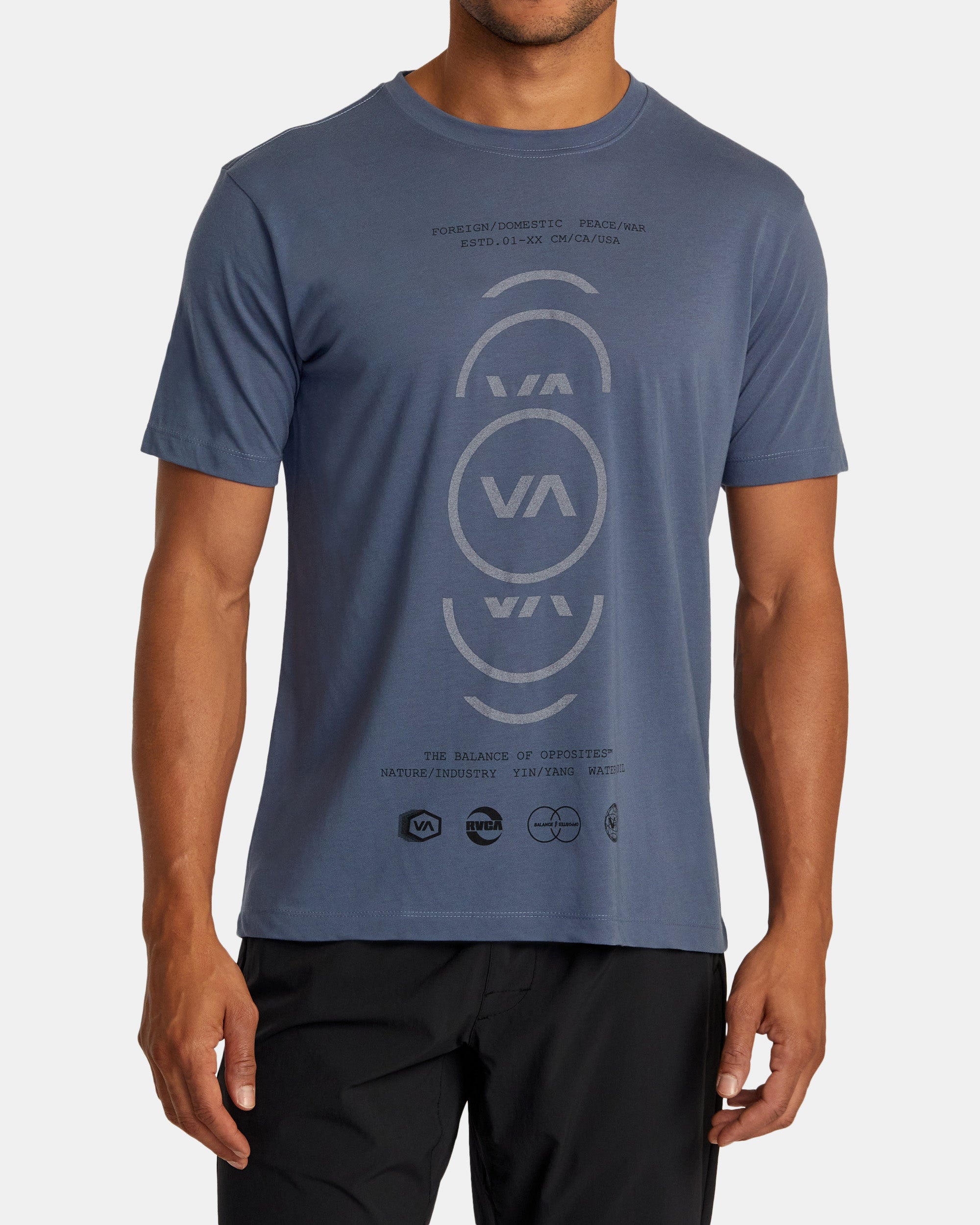 VA Circle Splitter T-Shirt - Vintage Indigo | RVCA