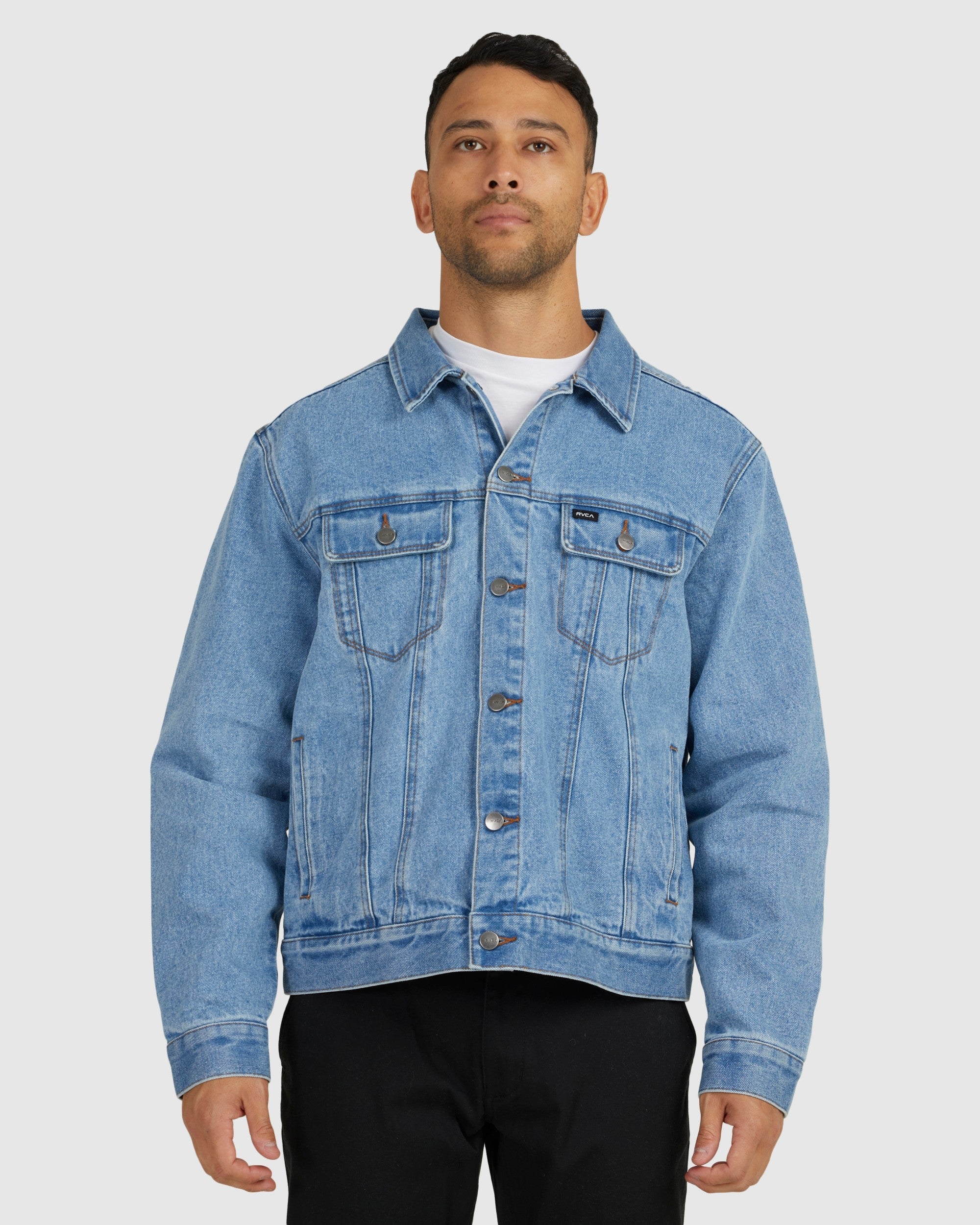 RVCA Vintage IIned Denim Jacket - Vintage Blue | RVCA