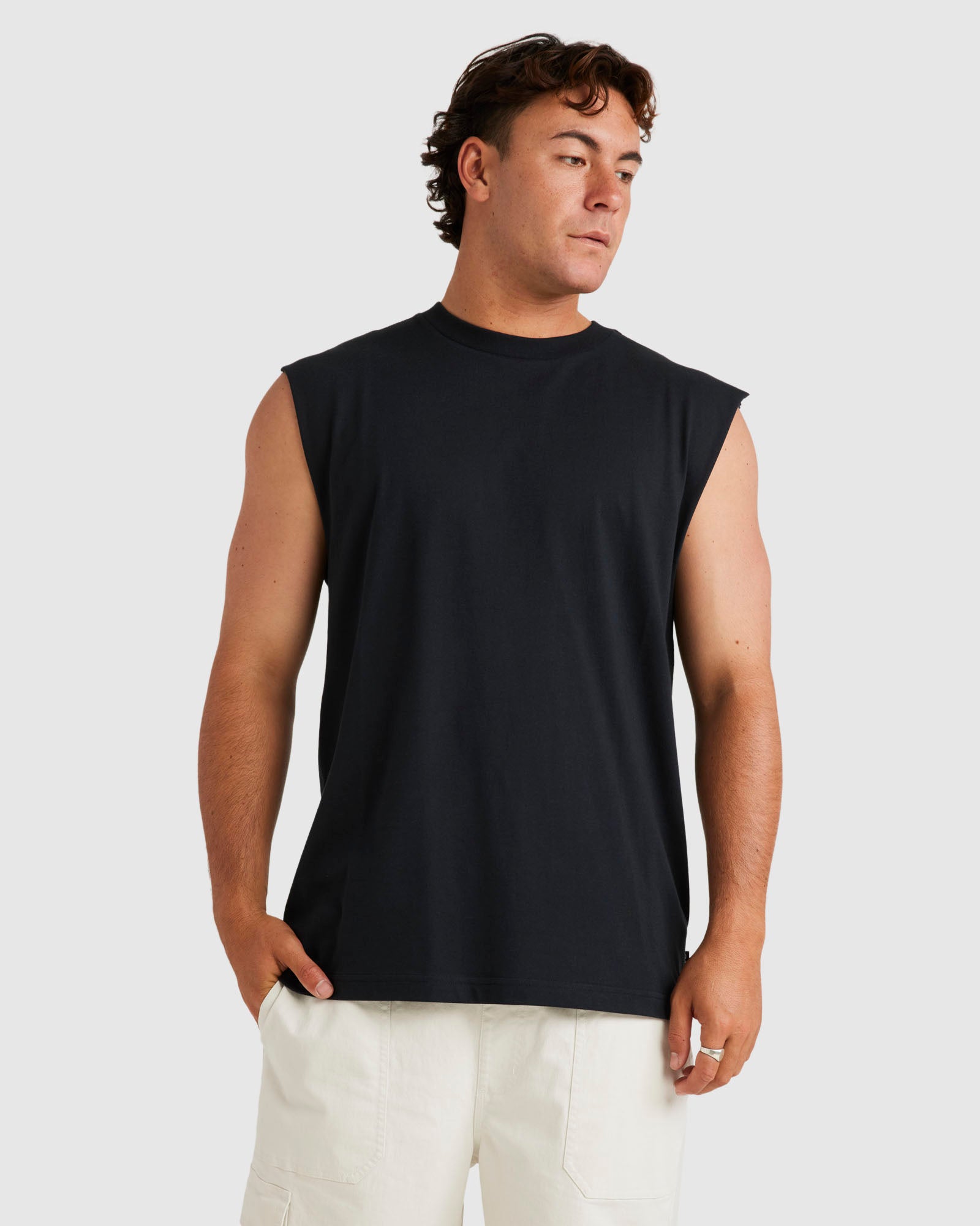 Mens RVCA Basic Muscle Tank - S | RVCA AU